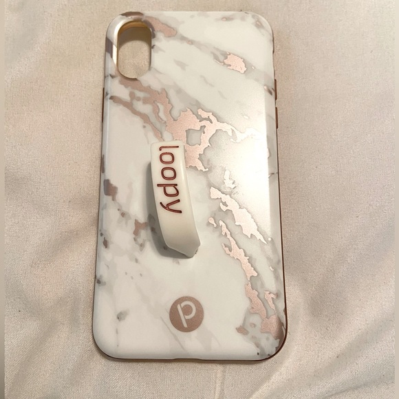 Loopy Case | Cell Phones & Accessories | Rose Marble Metallic Loopy ...